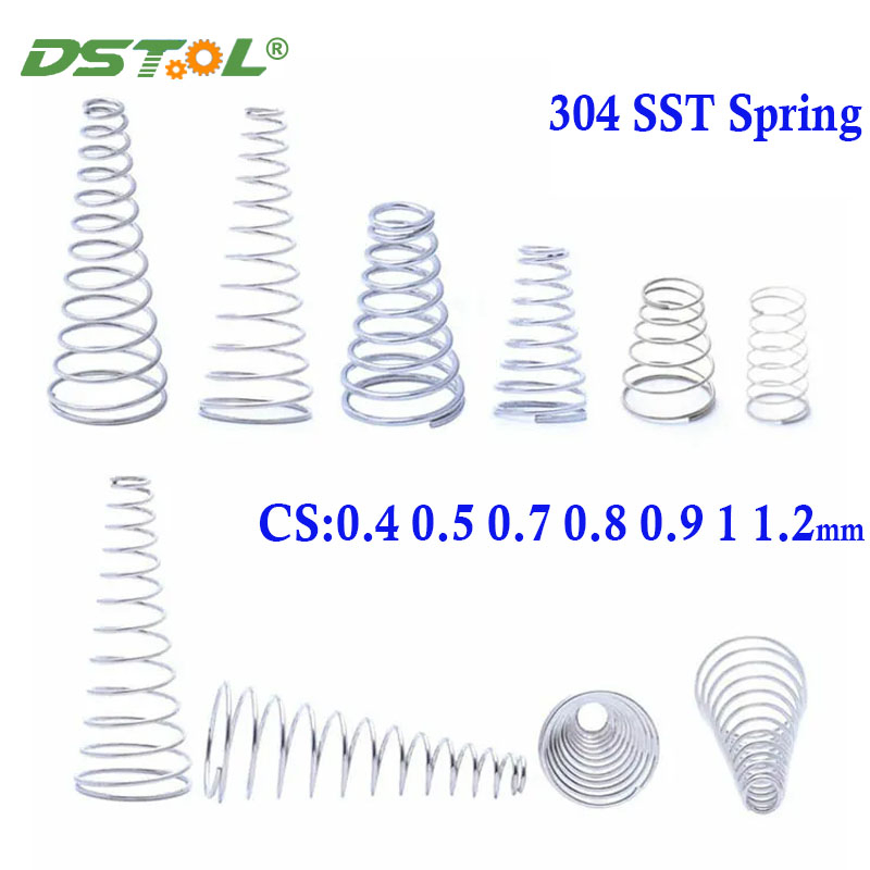 304 Stainless Steel Tower Spring Conical Compression Springs Wire ...