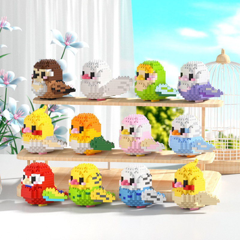 DIY cute bird animal building block toy | Shopee Philippines