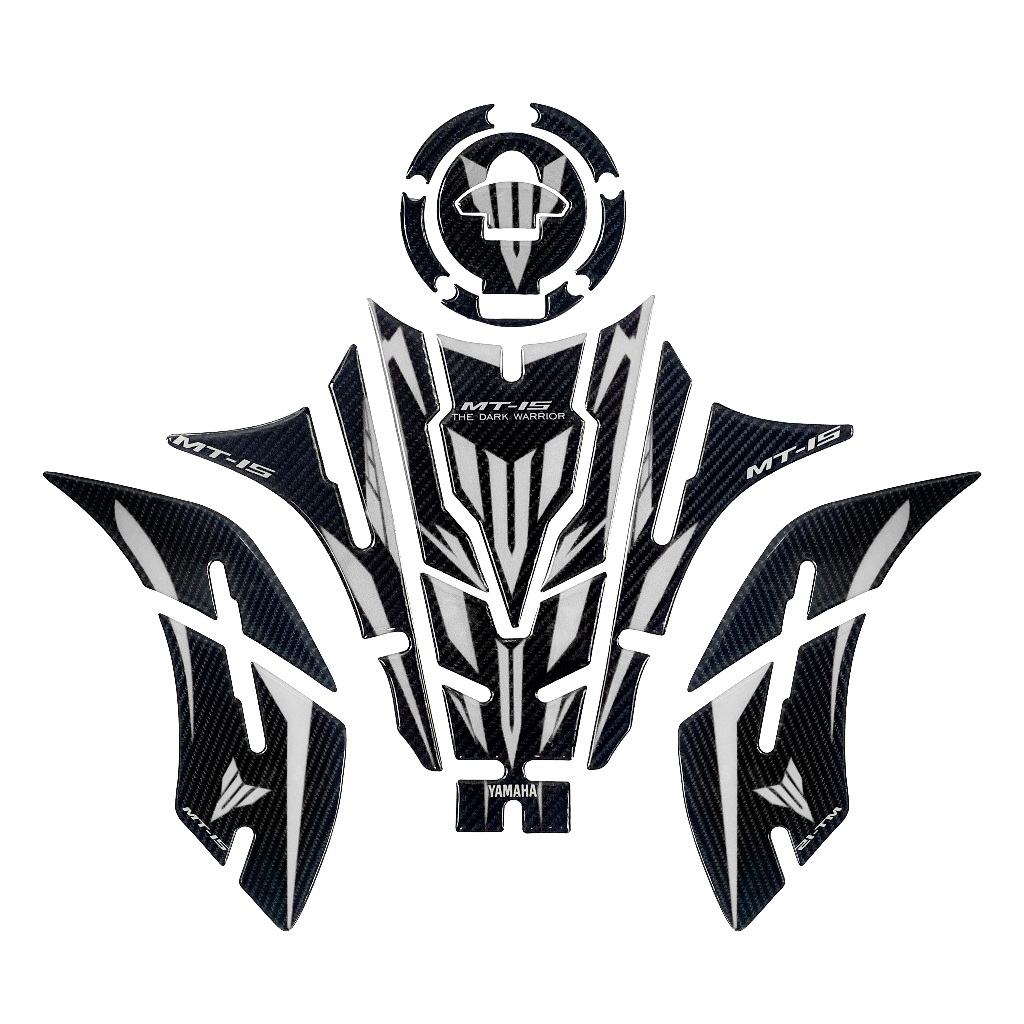 New for Yamaha MT-15 MT15 Carbon Fiber Fuel Tank Sticker Fuel Tank ...