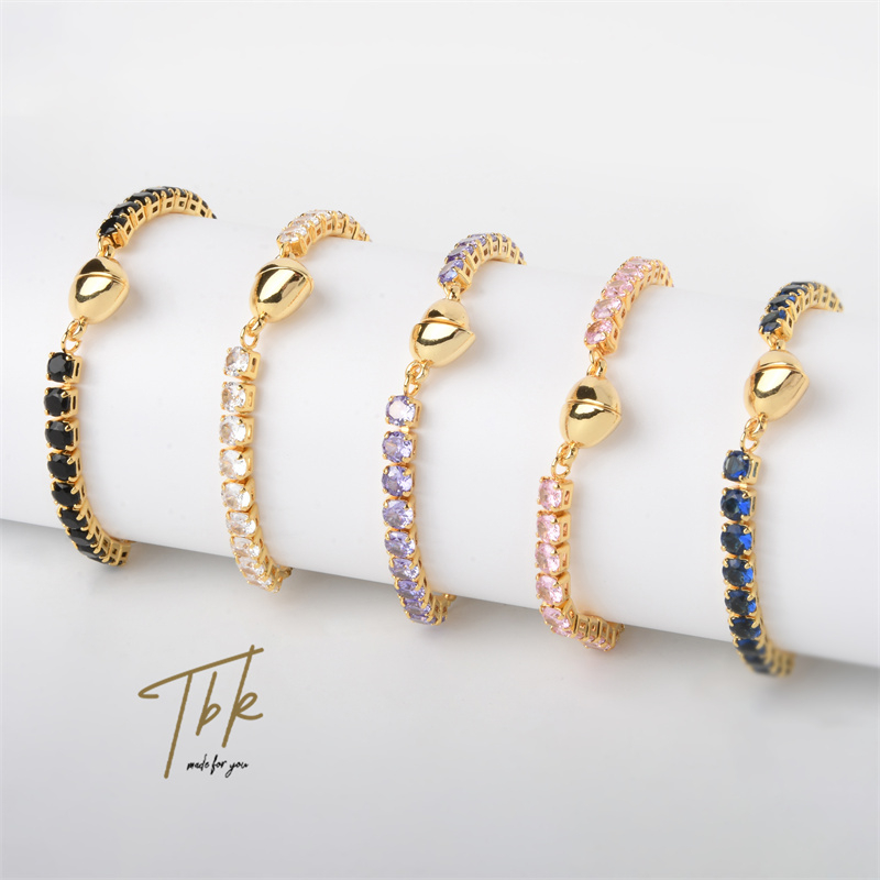 TBK 18K Gold Cubic Zircon Adjustable Bracelet Accessories for Women ...