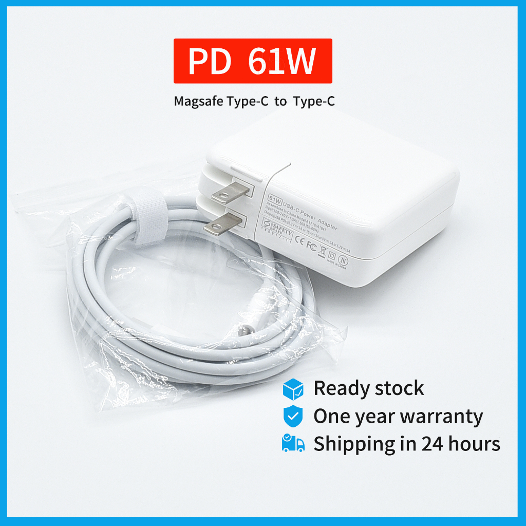 Replacement 61W USB C Type C Power Adapter Laptop Computer Charger ...