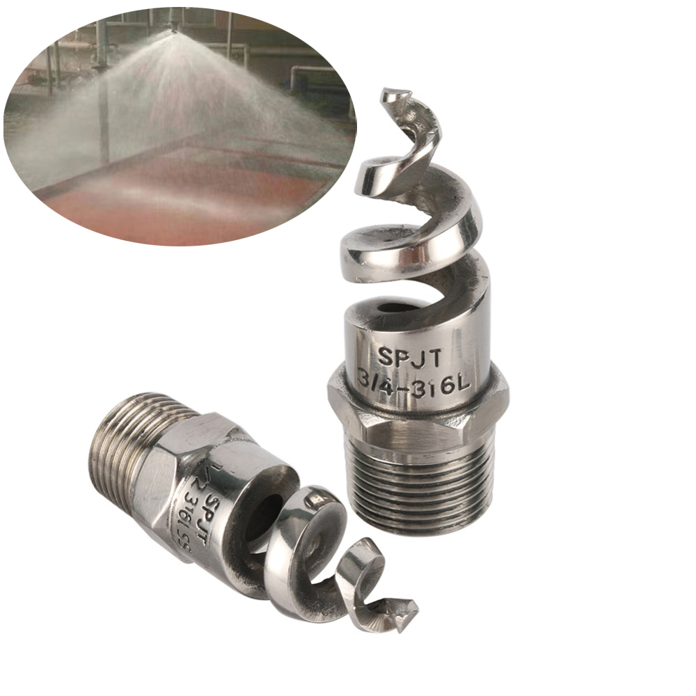 3/8" 1/2" 3/4"1/4" 1"Male Thread Full Cone Spiral Jet Nozzle Stainless ...