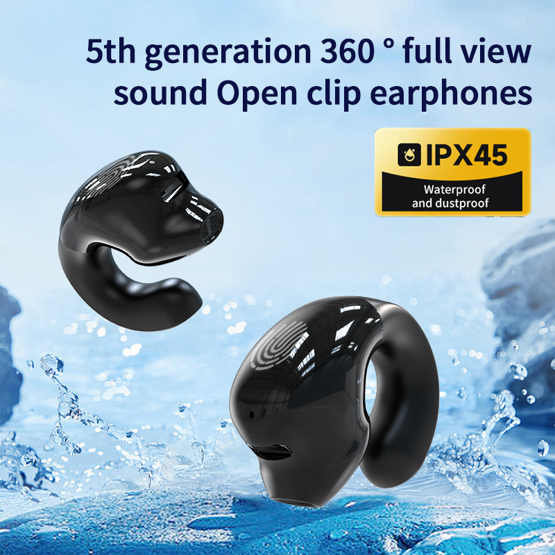 Wireless Headphones Bluetooth 5.3 Earphones With Mic Single in-Ear ...