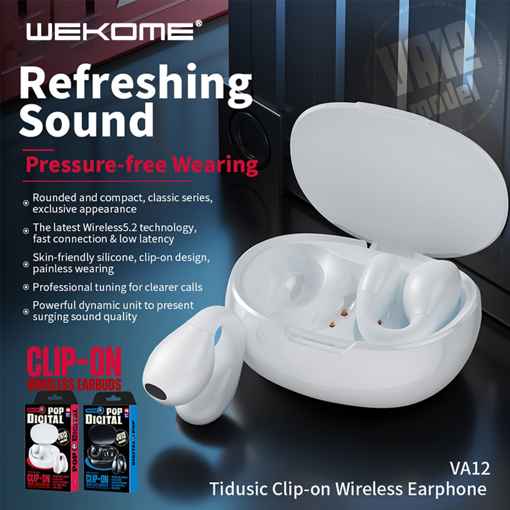 WEKOME Bone-conduction Wireless Earphone Bluetooth5.2 VA12 Fast ...