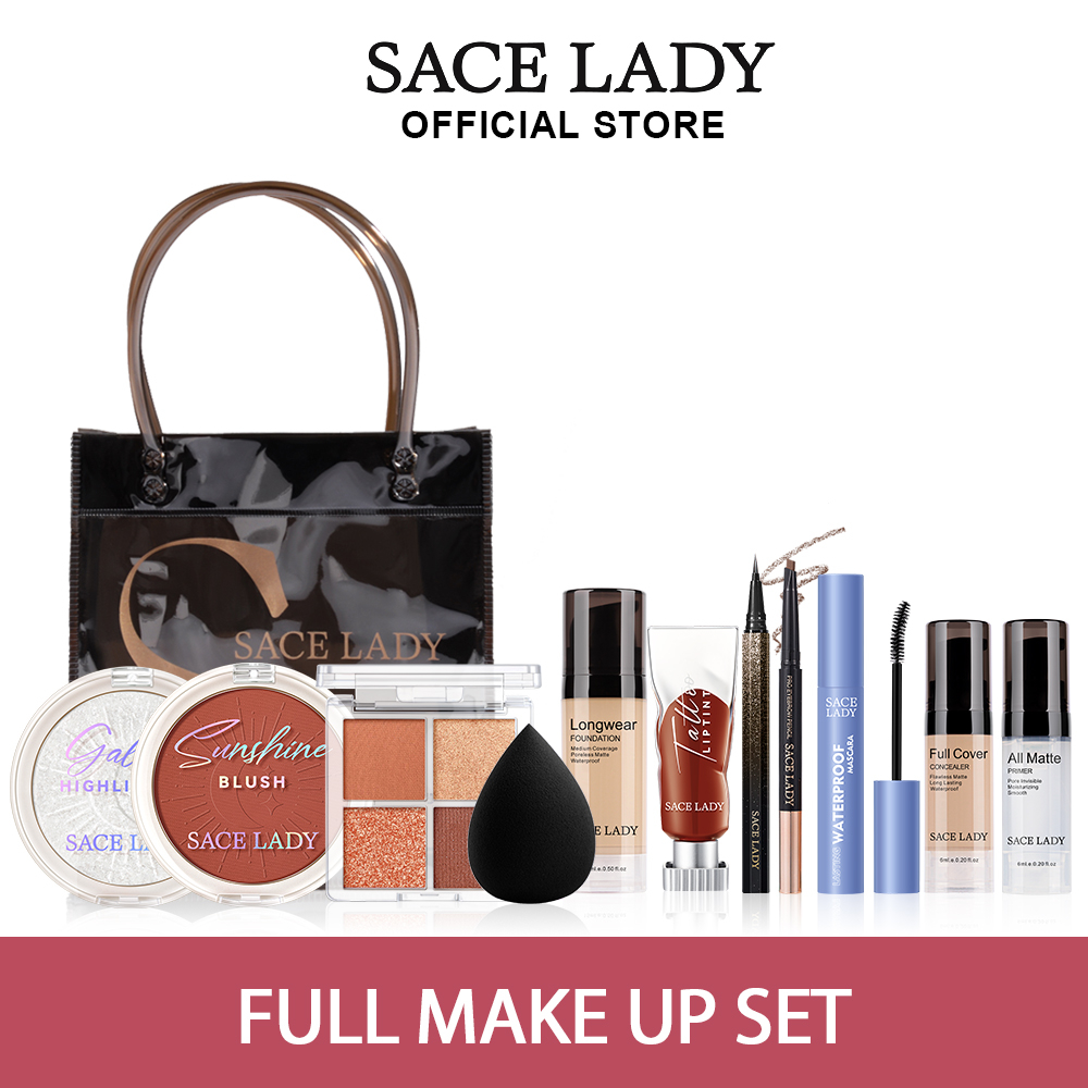 SACE LADY Face Makeup Set Daily Use Base Make Up Eyebrow Pencil ...
