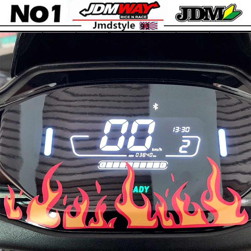 Vinyl Decal Flame Fire Car Stickers Motocross Decals Motorcycle Racing ...
