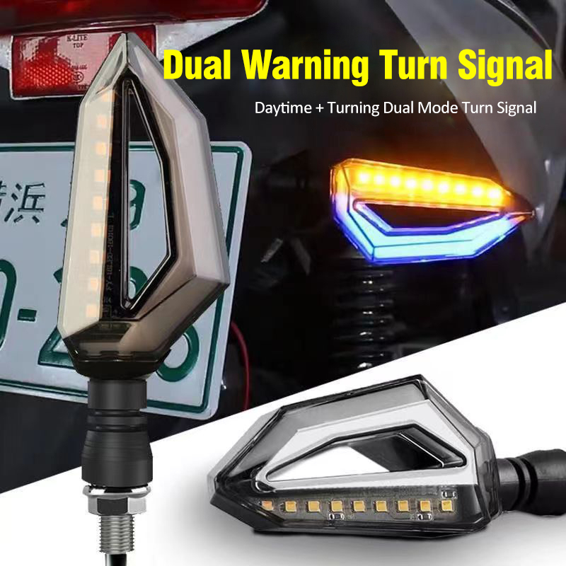 A pair of Universal LED Motorcycle Turn Signal Light 12V IPX-6 ...