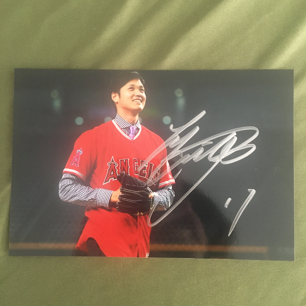 Signed Ohtani Shohei autographed photo 6 inches k-pop | Shopee Philippines