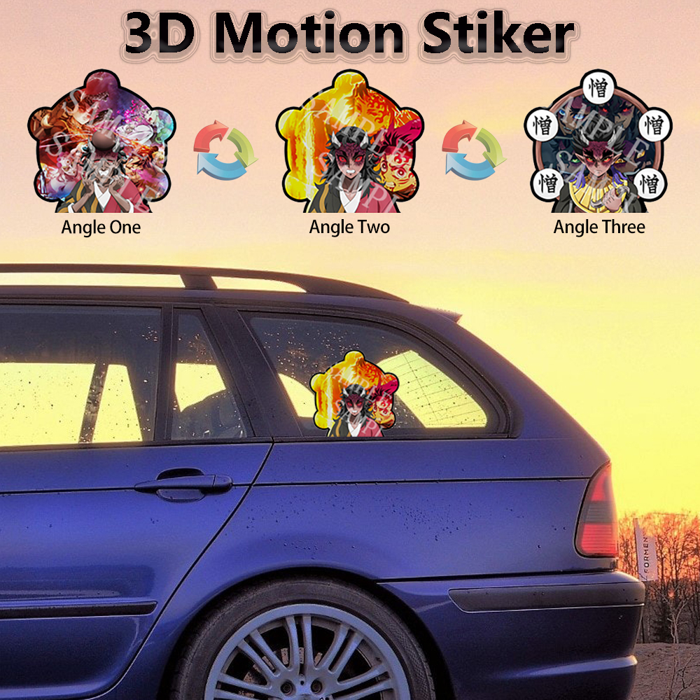 Hantengu Zohakuten Anime Stickers Demon Slayer Waterproof 3D Decals for ...