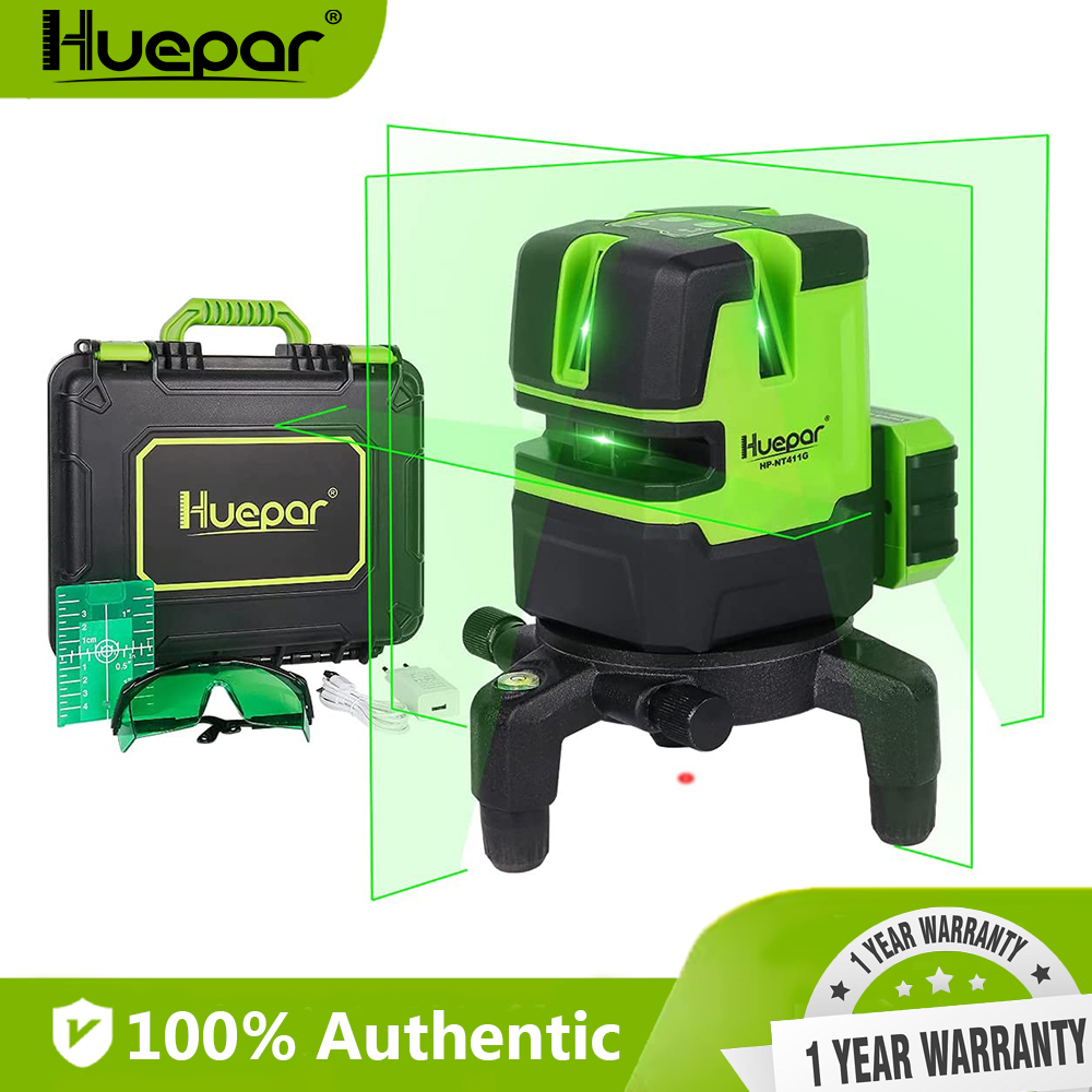 Huepar Laser Level Multi-line - Four Vertical and One Horizontal Cross ...