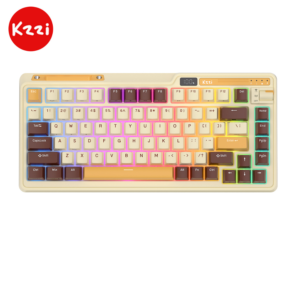 KZZI Kezhi K75 Pro Mousse Wireless Three-Mode Mechanical Keyboard ...