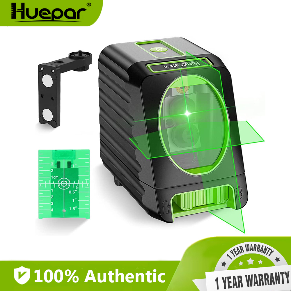 Huepar 2 Lines Laser Level Self-leveling Vertical & Horizontal Lasers ...