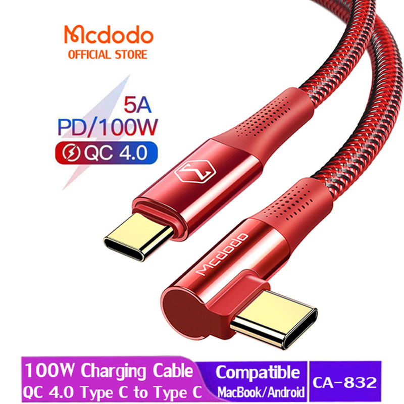 Mcdodo USB Type C To Type C Fast Charging Cable CA-832 | Shopee Philippines