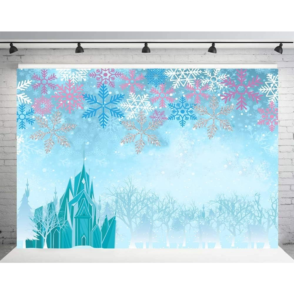 Winter Photography Backdrop Shiny Snowflakes Photo Backgroup Christmas ...