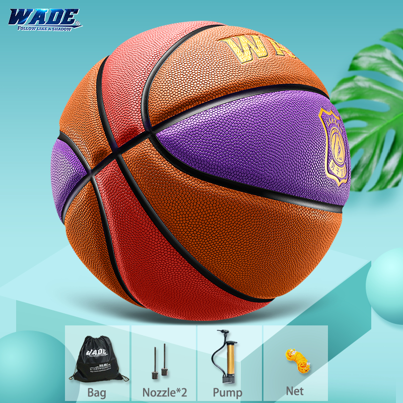 WADE Genuine Original PU Leather 7# Ball for Basketball Ball for Indoor ...
