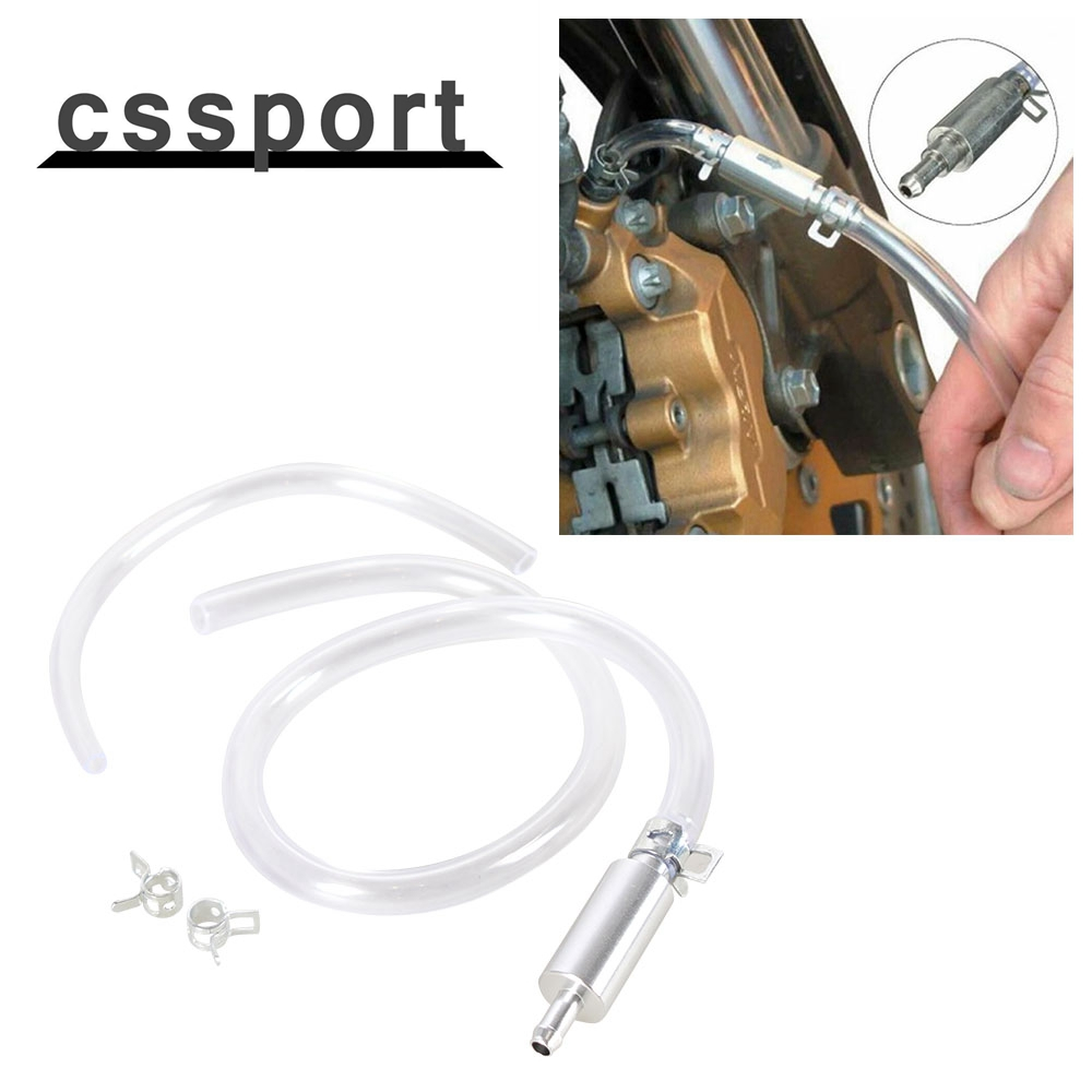 Motorcycle Clutch Brake Bleeder Hose One Way Valve Tube Bleeding Tool ...