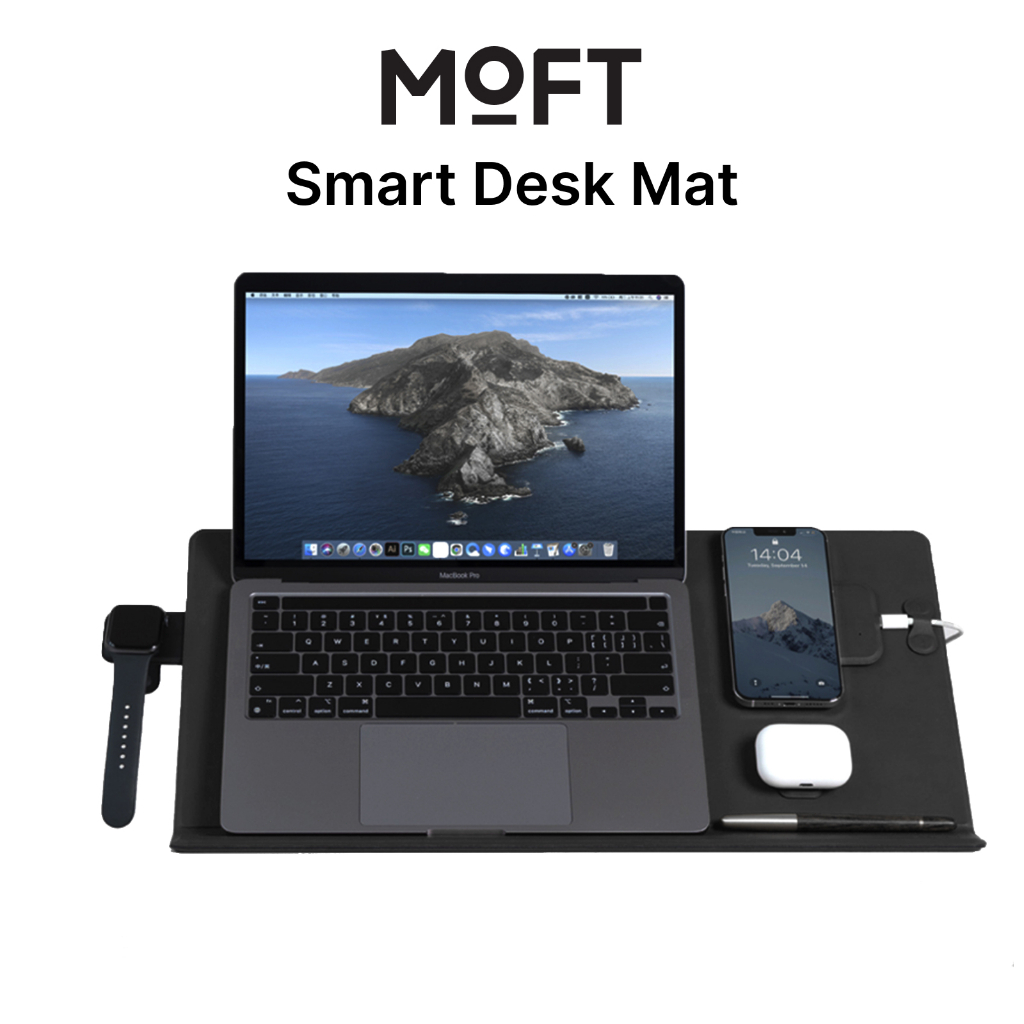 MOFT Multi Functional Desk Mat Water-resistant PU Leather Multi-angle ...