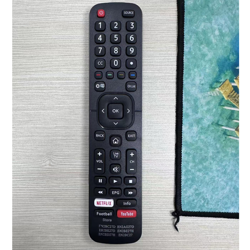 Universal remote control Hisense Dévant EN2BC27 EN2H27 EN2BC27D ...