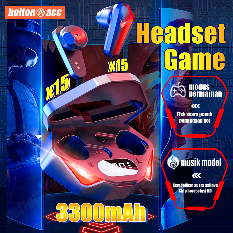 (COD) X15 TWS Wireless Earbuds Bluetooth Earphones for Gaming Headset Noise Cancelling Hifi Bass ...