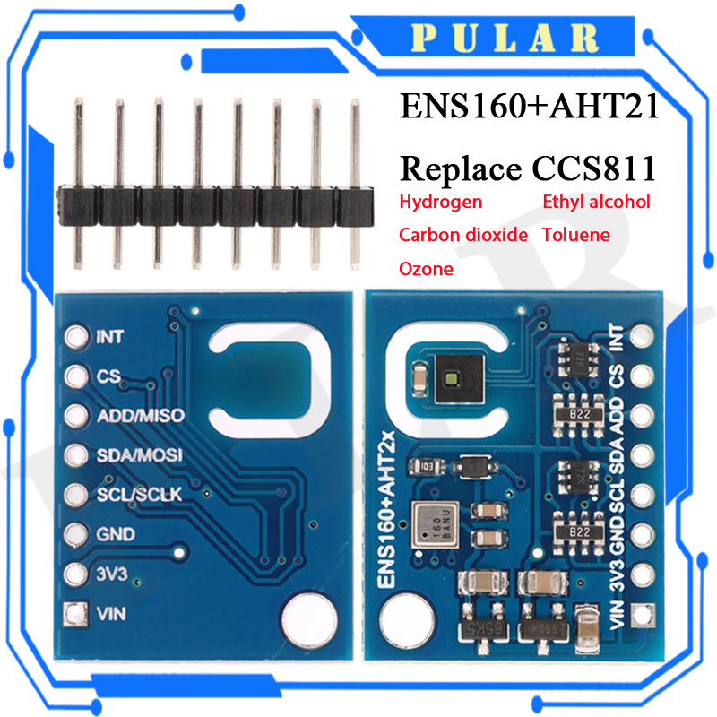 ENS160+AHT21 CARBON Dioxide CO2 eCO2 TVOC Air Quality And Temperature ...
