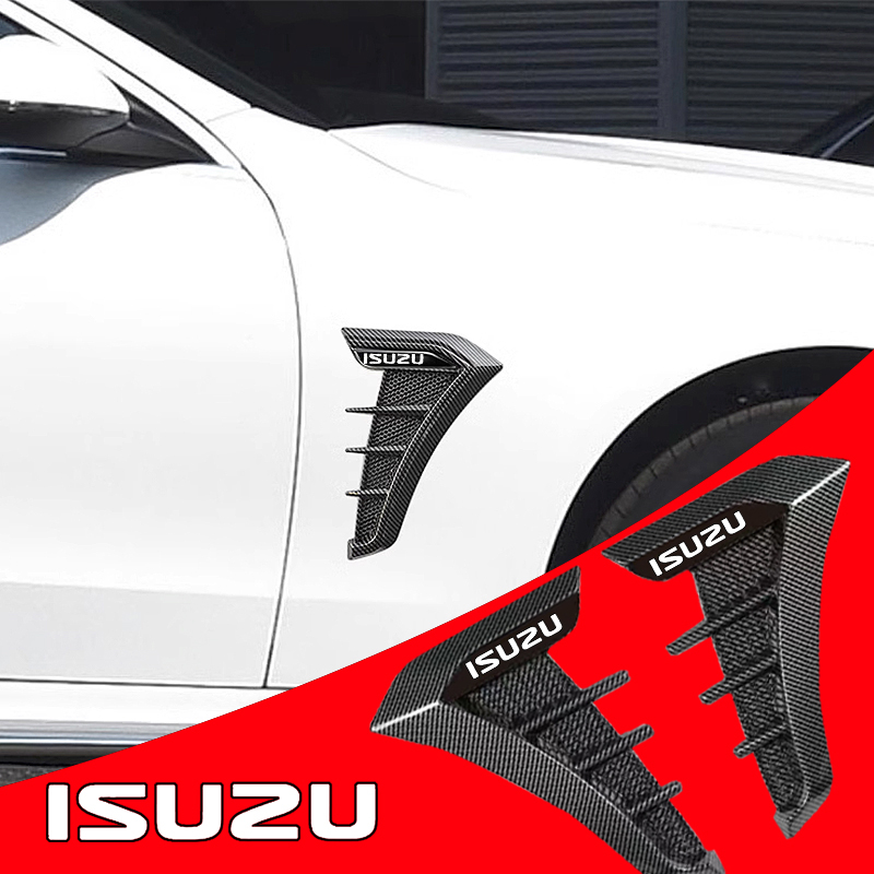 Car Fender Carbon Fiber Rubber Side Label Modification Sticker for ...