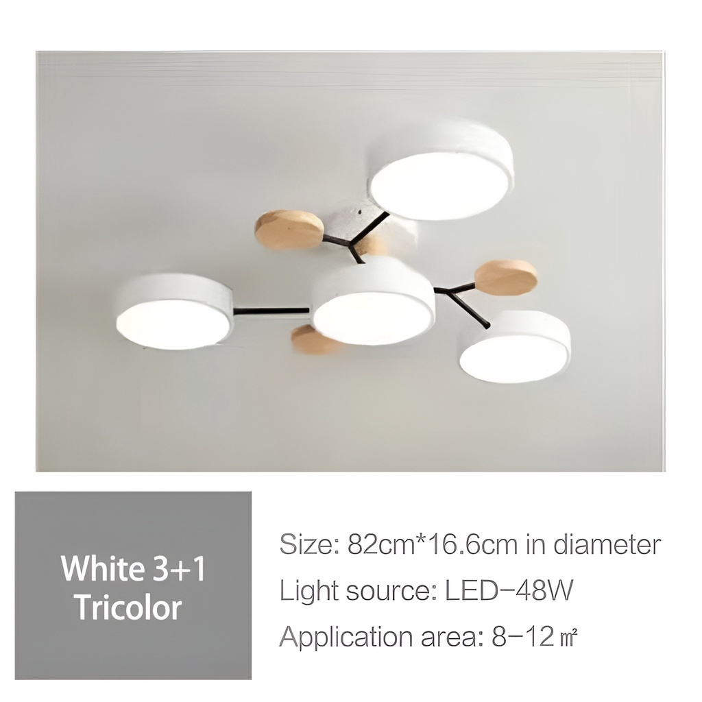 3 Colors Nordic Ceiling Light living room Minimalist chandelier modern ...
