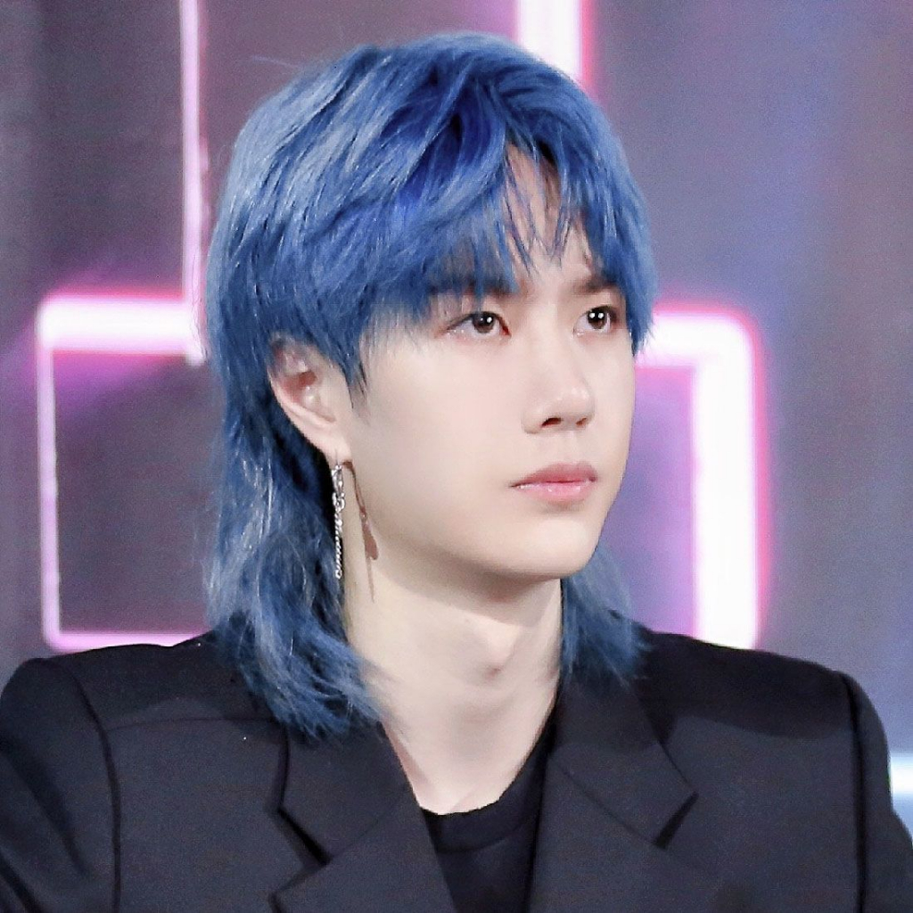 Fake male short hair wolf tail mullet head handsome t fake short hair ...