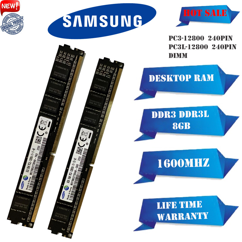 Samsung DDR3 DDR3L 8GB 1600Mhz DIMM RAM Desktop computer Memory stick PC3L-12800U | Shopee ...