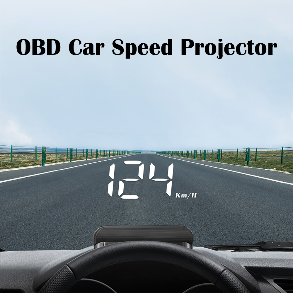 HUD OBD2 Car Speed Meter Projector Universal Speedometer For Car Speed ...