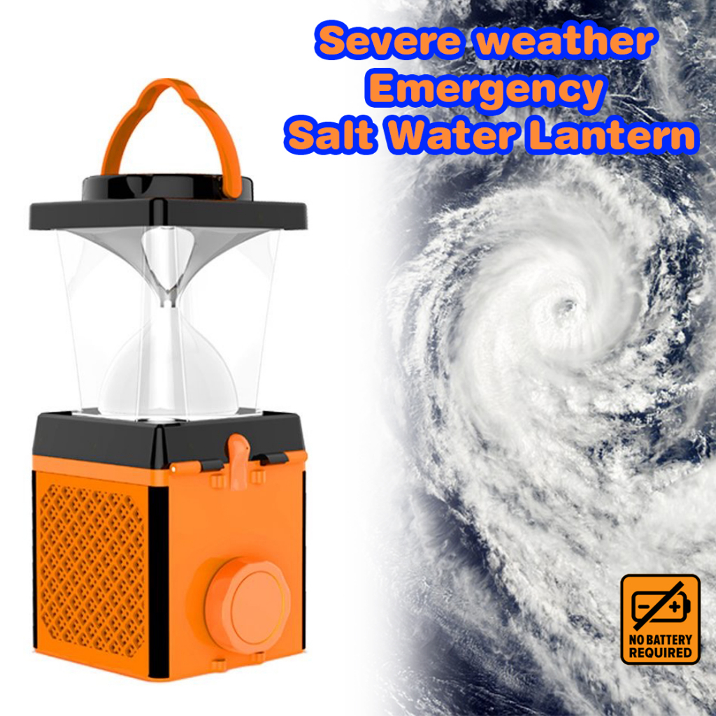 Hurricane Saltwater Electricity-Generating Light Camping Lantern ...