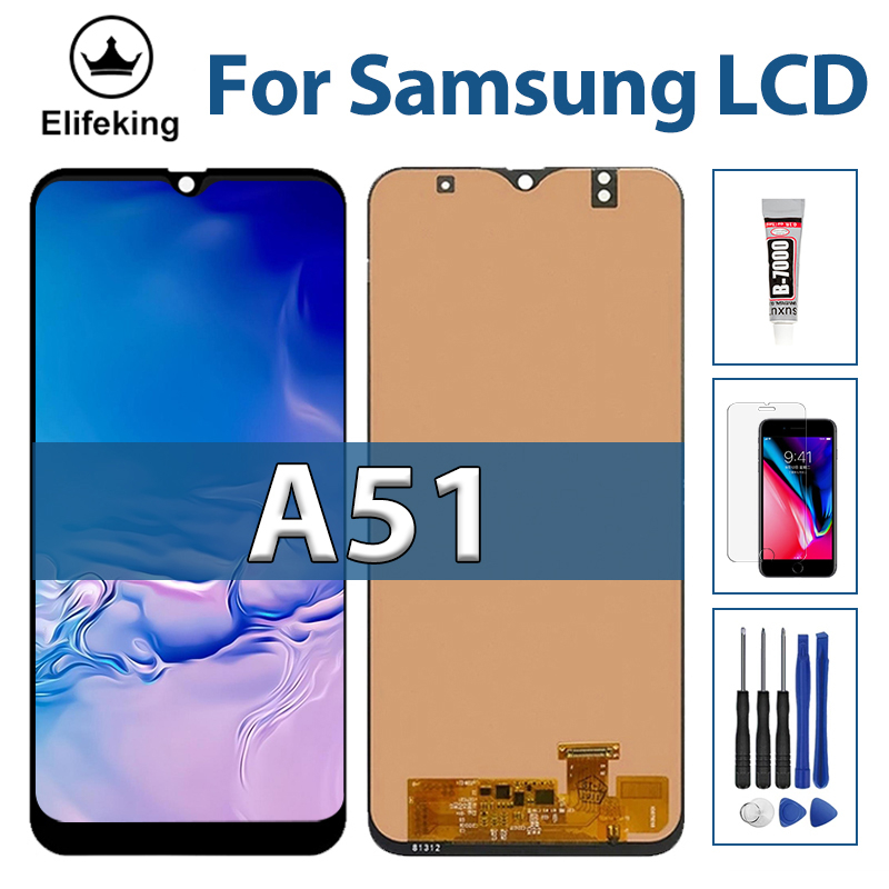 High quality LCD For samsung galaxy A51 LCD Display /With Frame for ...