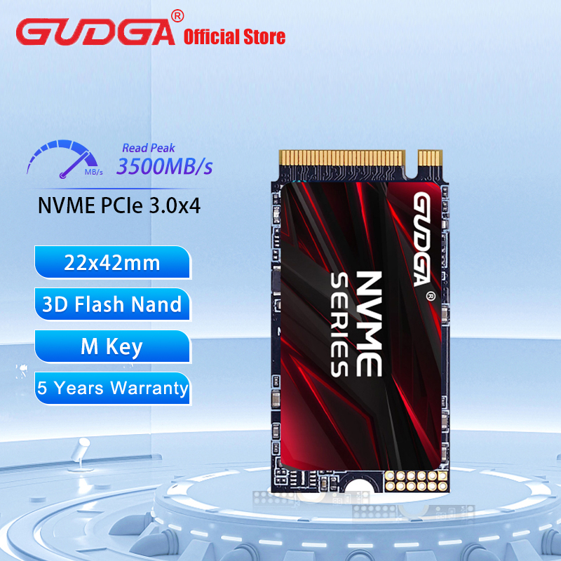 GUDGA M.2 NVMe PCIe 3.0 X4 2242mm SSD 256gb 1TB 128GB 512GB Hard Drive ...