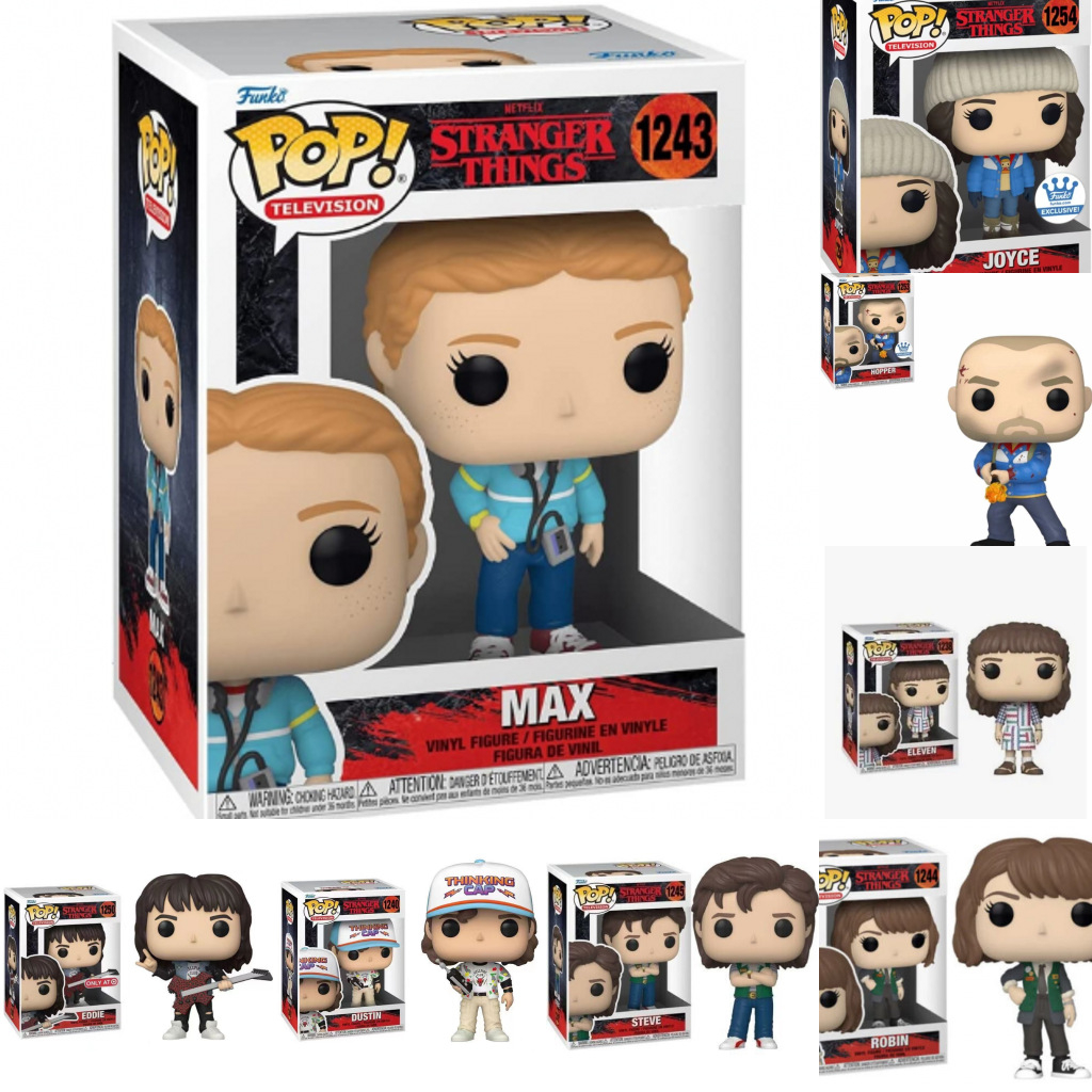 Funko Pop! Stranger Things Dustin Eleven Max Steve Vinyl Action Figure ...
