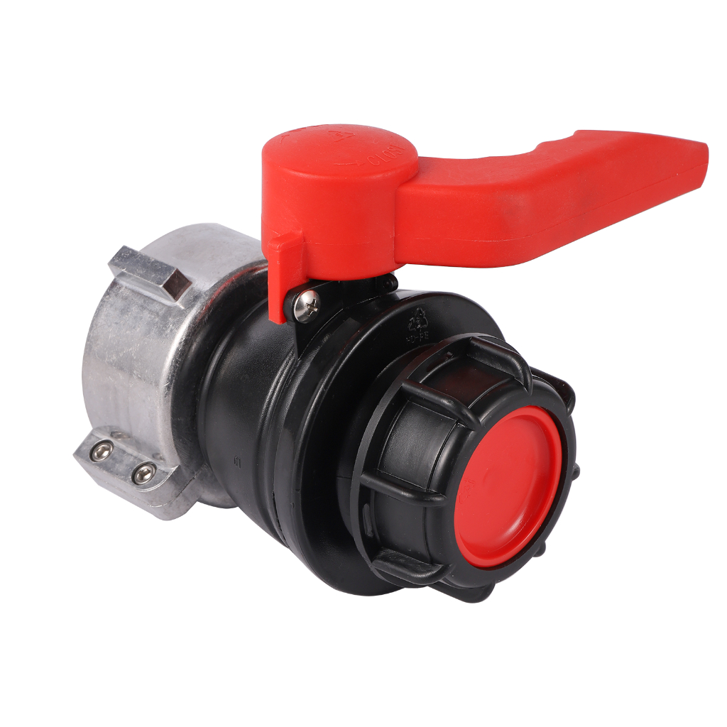 62/75/ 80mm Coarse to Outlet 60mm Coarse Thread Ball Valve IBC Tank ...