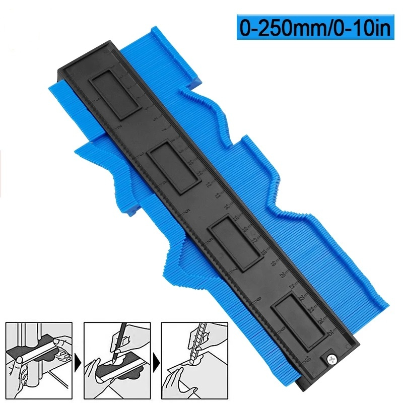 250mm / 120mm Profile Gauge Contour Ruler Shaper Irregular Contour ...