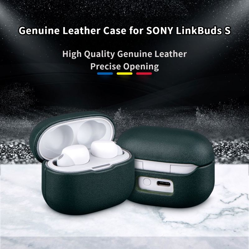 Genuine Leather Case for Sony Linkbuds S All-Inclusive Protection Cover ...