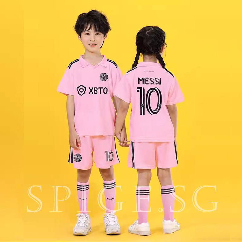 23-24 Season Messi Jersey Set Kids Football Uniform | Shopee Philippines