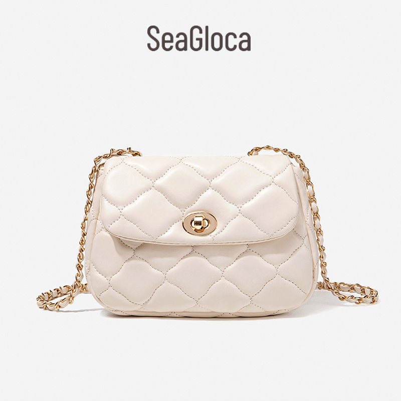 Seagloca Rhombic Chain Fashion Leisure Daily Shoulder Small Sling Bag ...