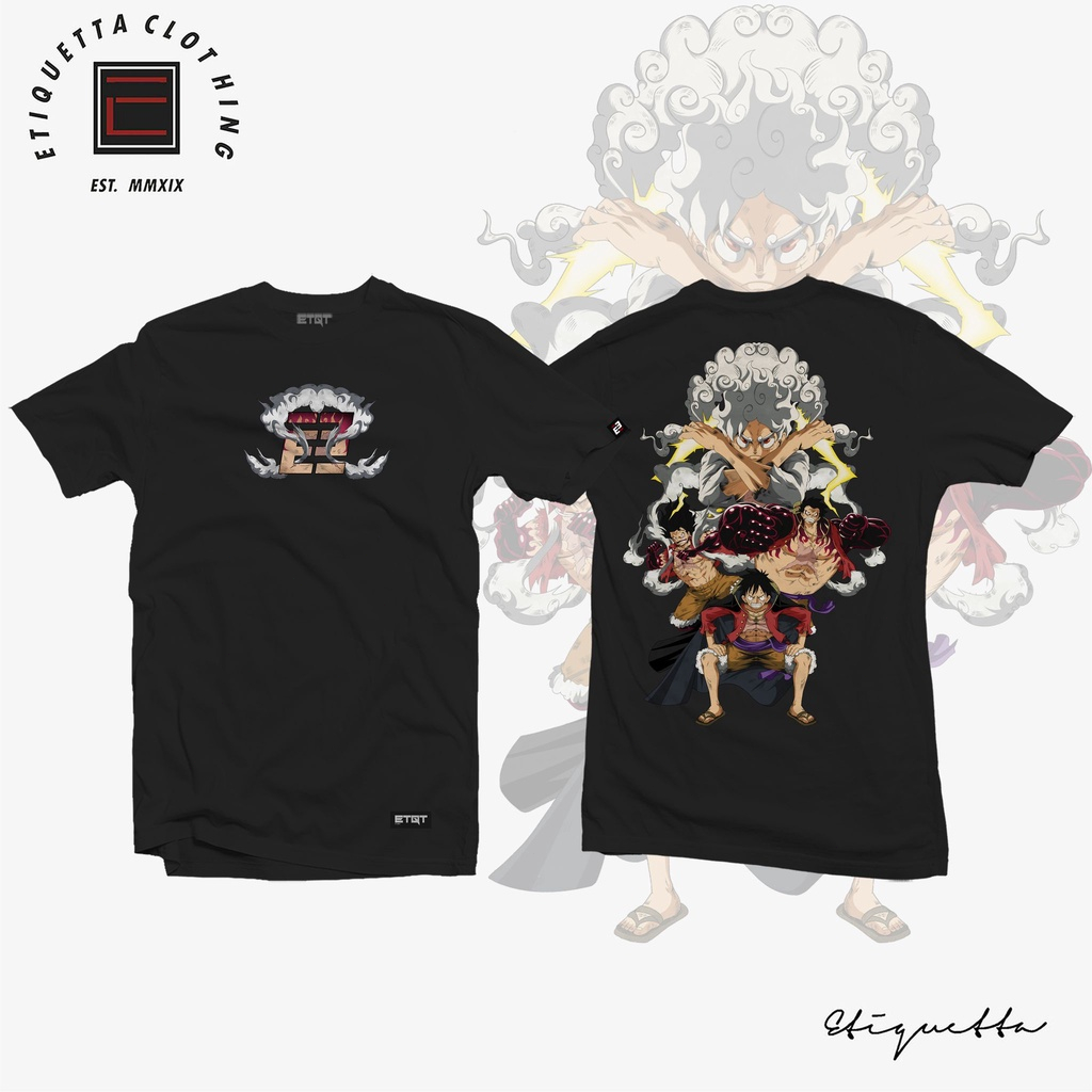 Anime Shirt - ETQTCo. - One Piece - Luffy Gear Forms | Shopee Philippines