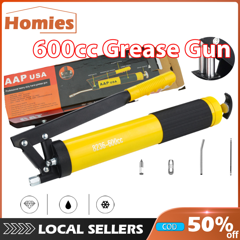 Heavy Duty Grease Gun Non-slip Hand Pump Oil Injector Manual High ...