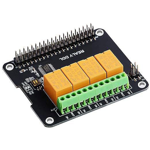 52Pi Raspberry Pi Expansion Board 4 Channel Relay Board Module Power ...
