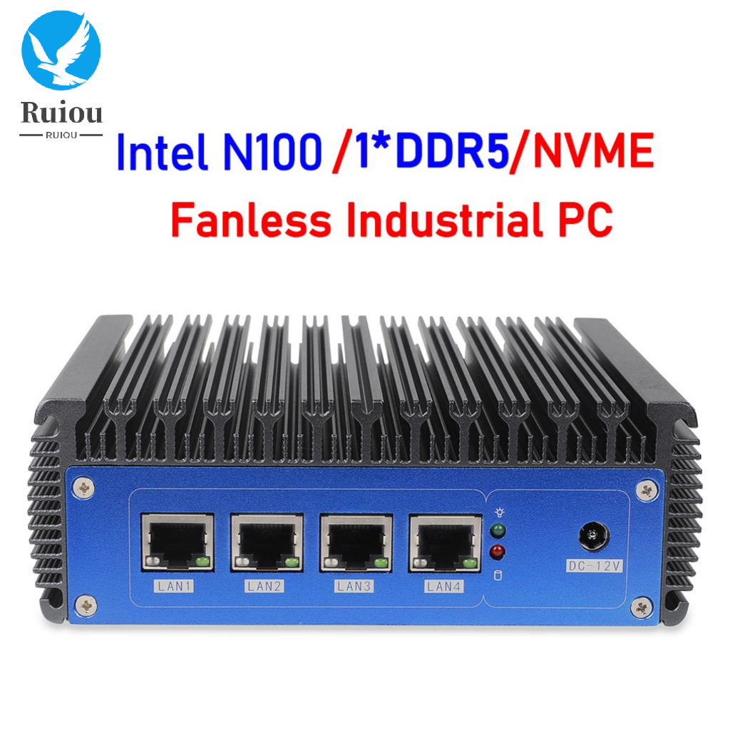 Intel N100 pfSense Soft Router 2.5G 4*lntel i226 Nics NVMe DDR5 Fanless Soft Router OPNsense ...