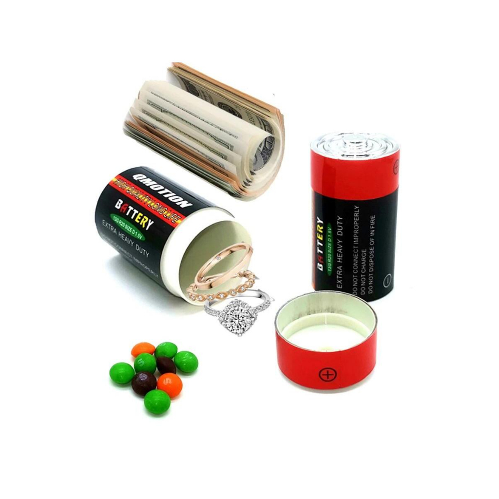Sight Secret Safe Pill Box Container Simulation Battery Hidden Money ...