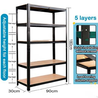 3 Layers 4 Layers 5 Layers Angle Steel Rack Boltless Storage Shelves ...