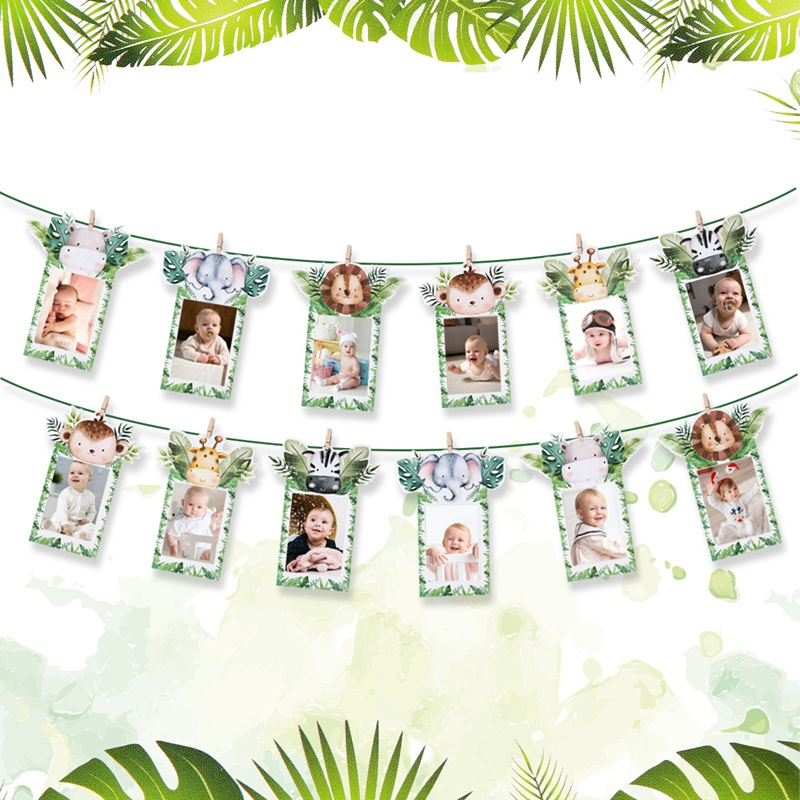 Safari Frame Photo Clip Hanging Flag Frames Picture Wall Decor ...