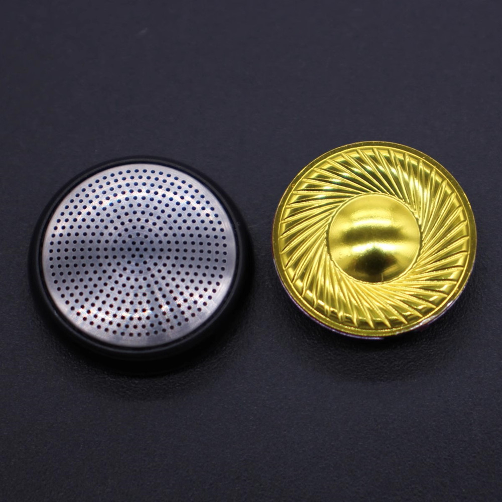 1 Pair 15.4mm Gold Membrane Earbuds Speaker unit Vocal Bass 32ohm ...