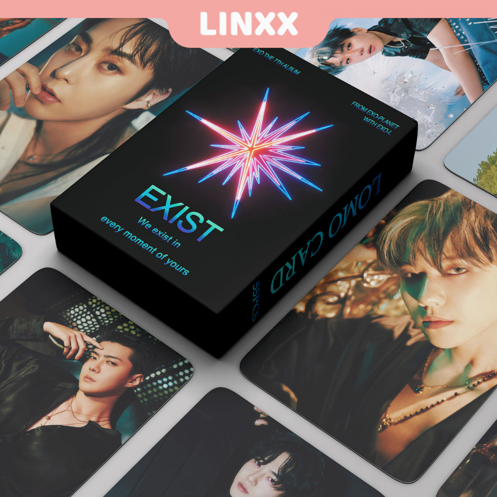LINXX 55 Pcs EXO EXIST Album Lomo Card Kpop Photocards Postcards Series | Shopee Philippines