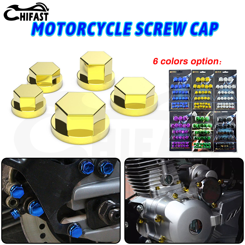 HIFAST Motorcycle Decorative Nut Cover Screw Cap Motorcycle Universal ...