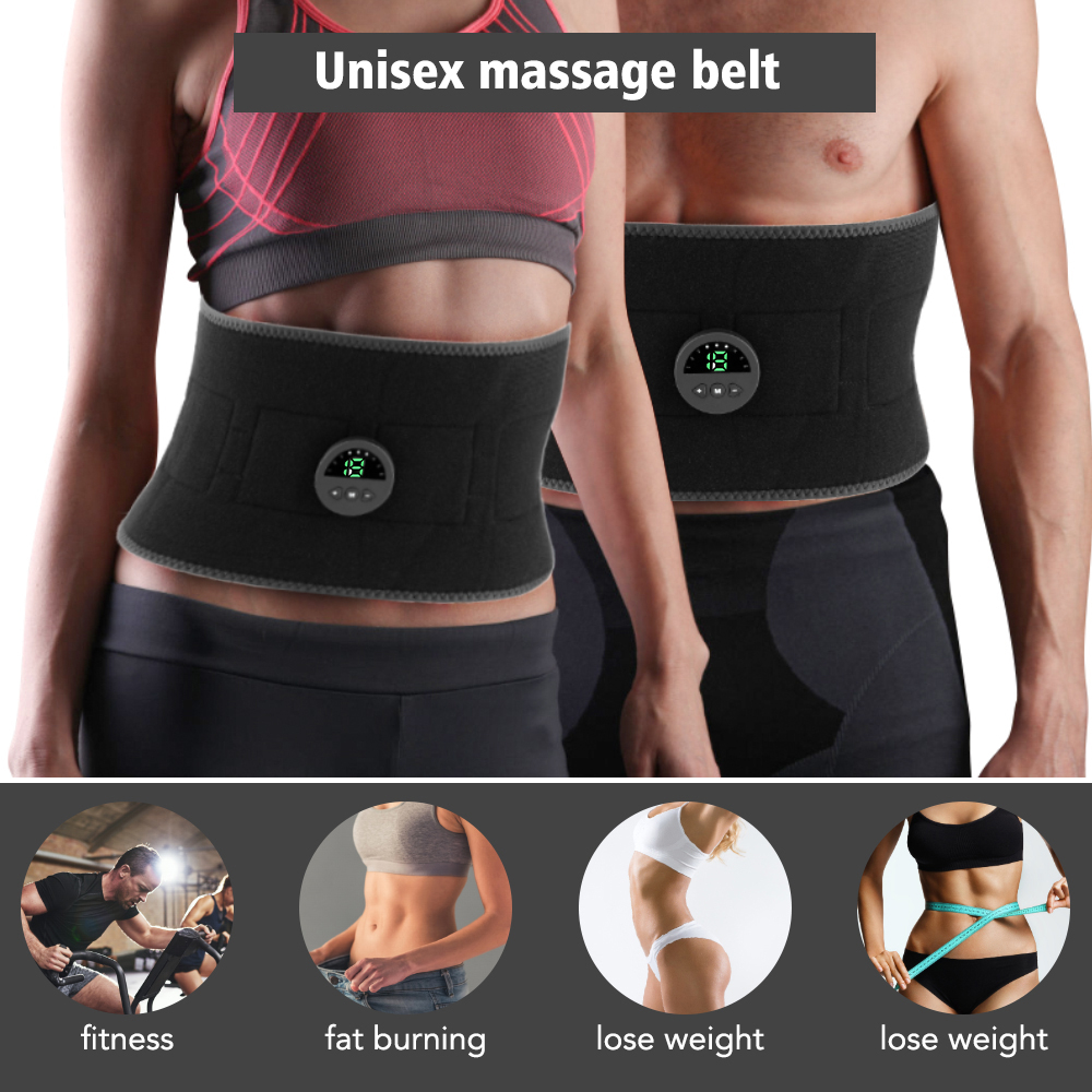 EMS Massage Belt Fitness Slimming Equipment Electrical Belly Muscle ...