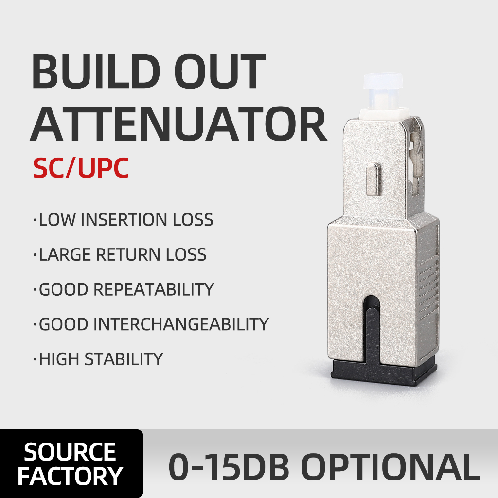 SC UPC Fiber Optic Attenuator Single-mode Fiber Optic Male to Female Connector 3DB/5DB/7DB/10DB ...